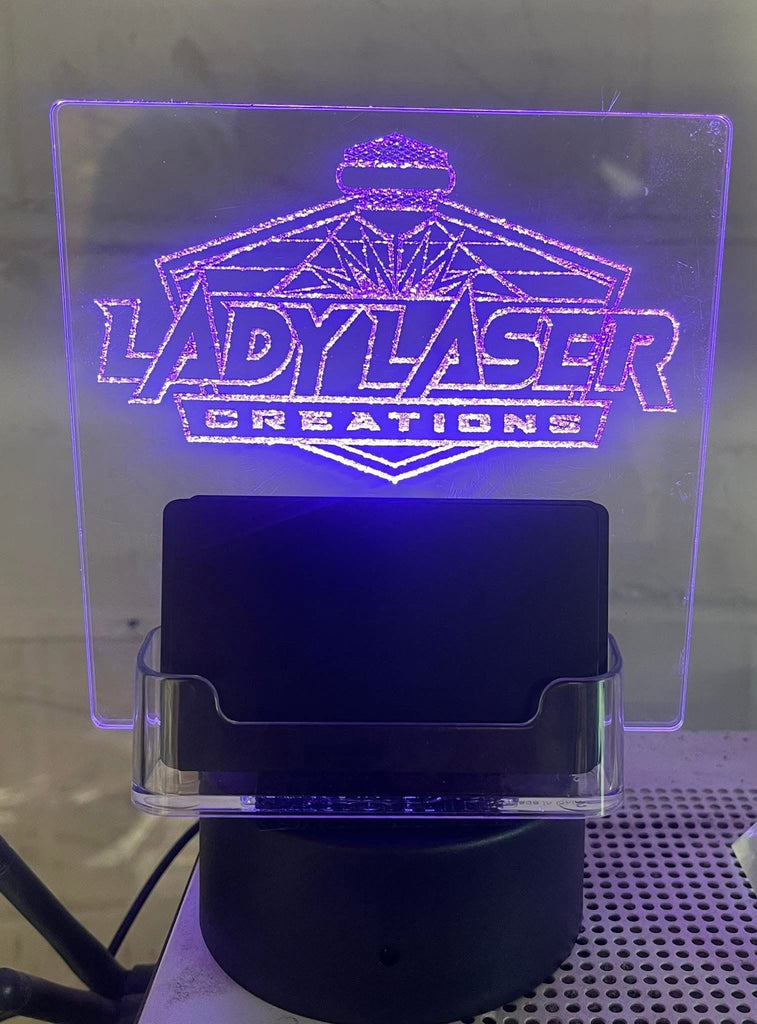 LED Business Card holder – Nagy's Customs